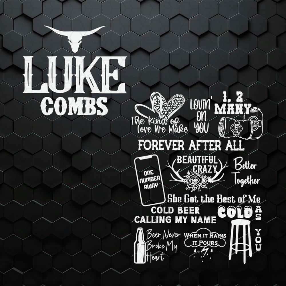 Luke Combs World Tour Forever After All SVG | Inspire Uplift