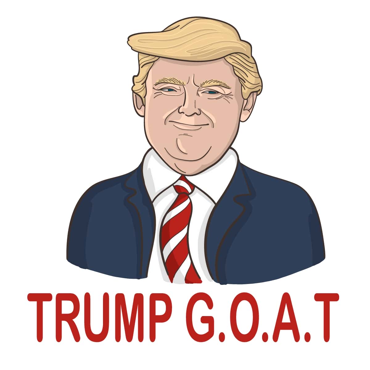 Trump GOAT Greatest Of All Time Patriotic SVG American Flag | Inspire ...