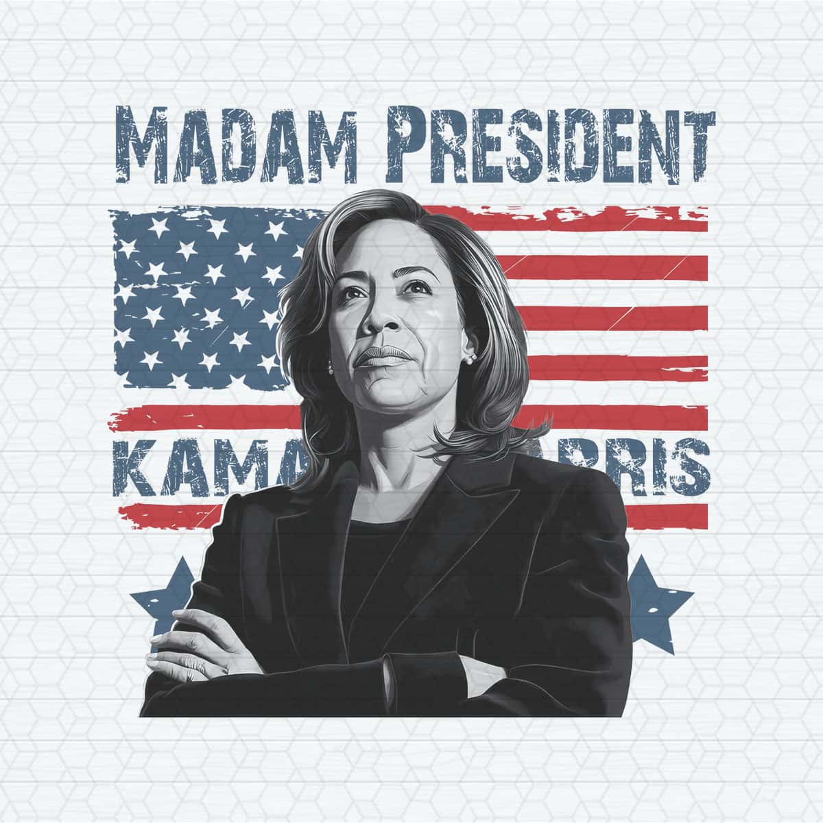 Kamala Harris Madam President 2024 PNG | Inspire Uplift