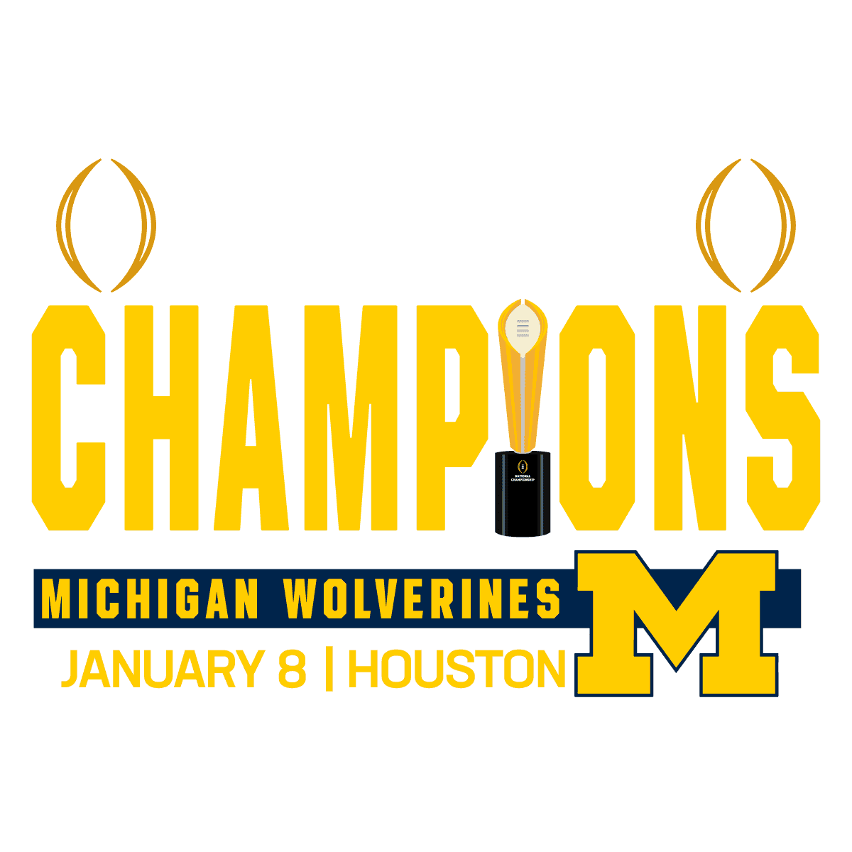 2024 Cfp National Champions Michigan Wolverines SVG | Inspire Uplift