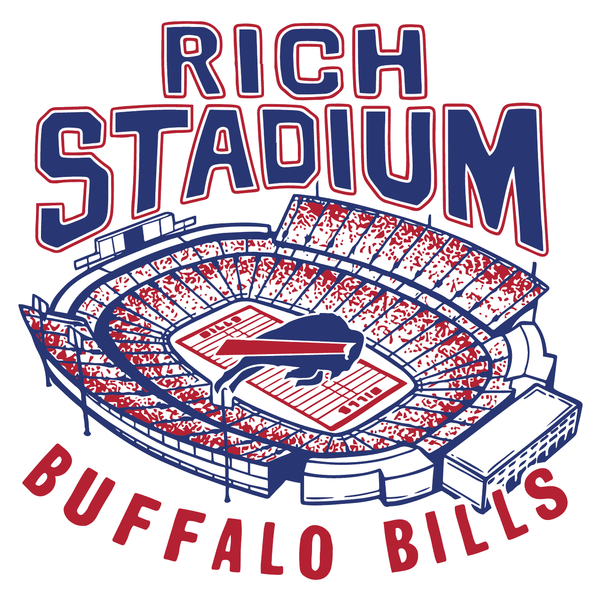 Buffalo Bills Rich Stadium Football SVG | Inspire Uplift