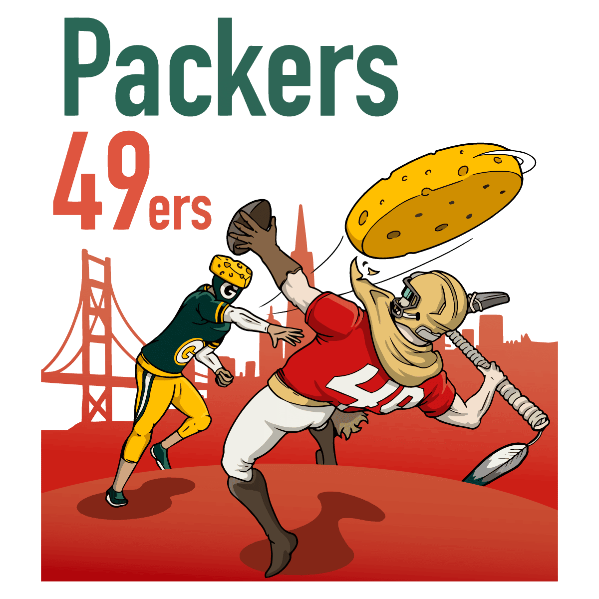 Green Bay Packers And San Francisco 49ers Meme SVG | Inspire Uplift