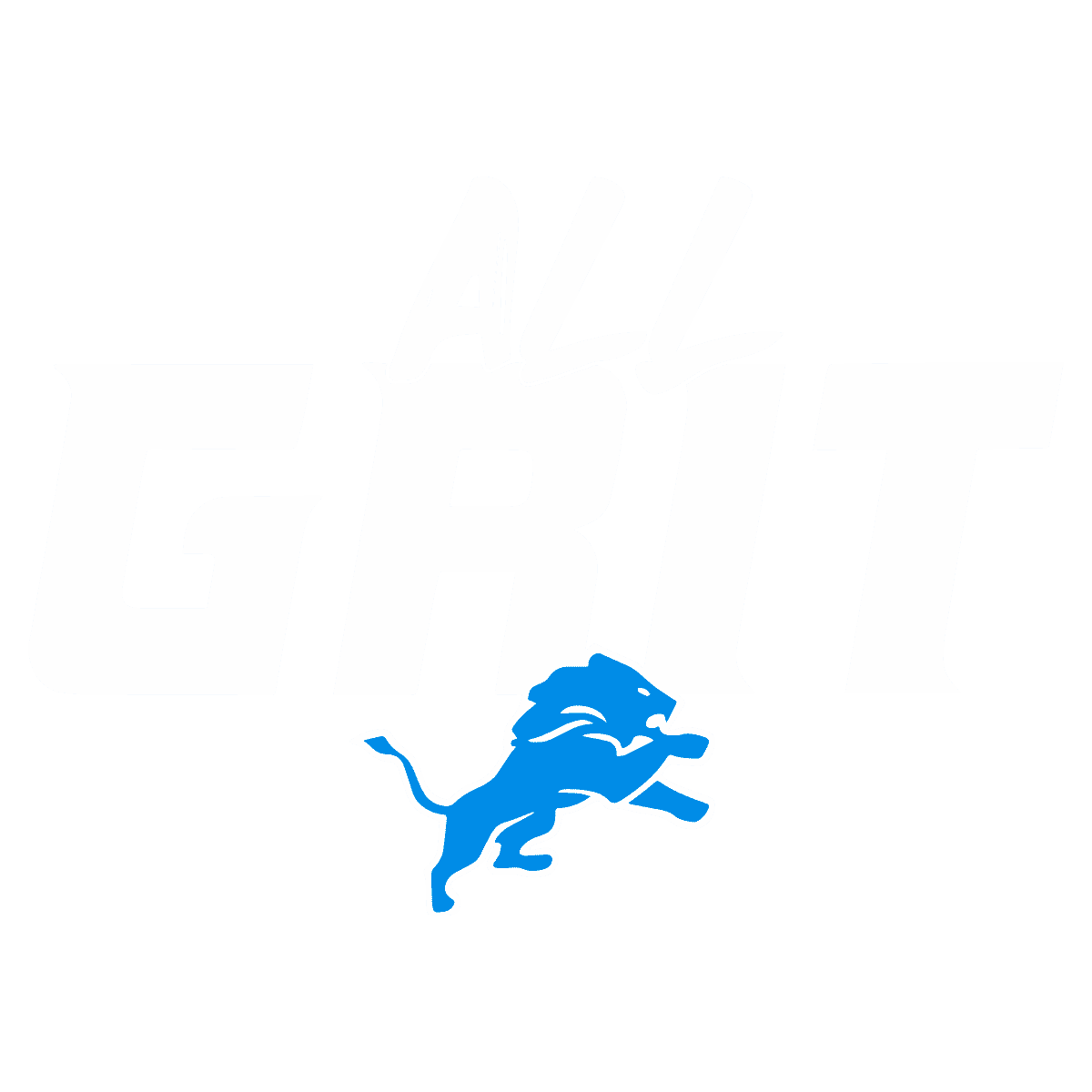 All Grit Detroit Lions Football Logo SVG | Inspire Uplift