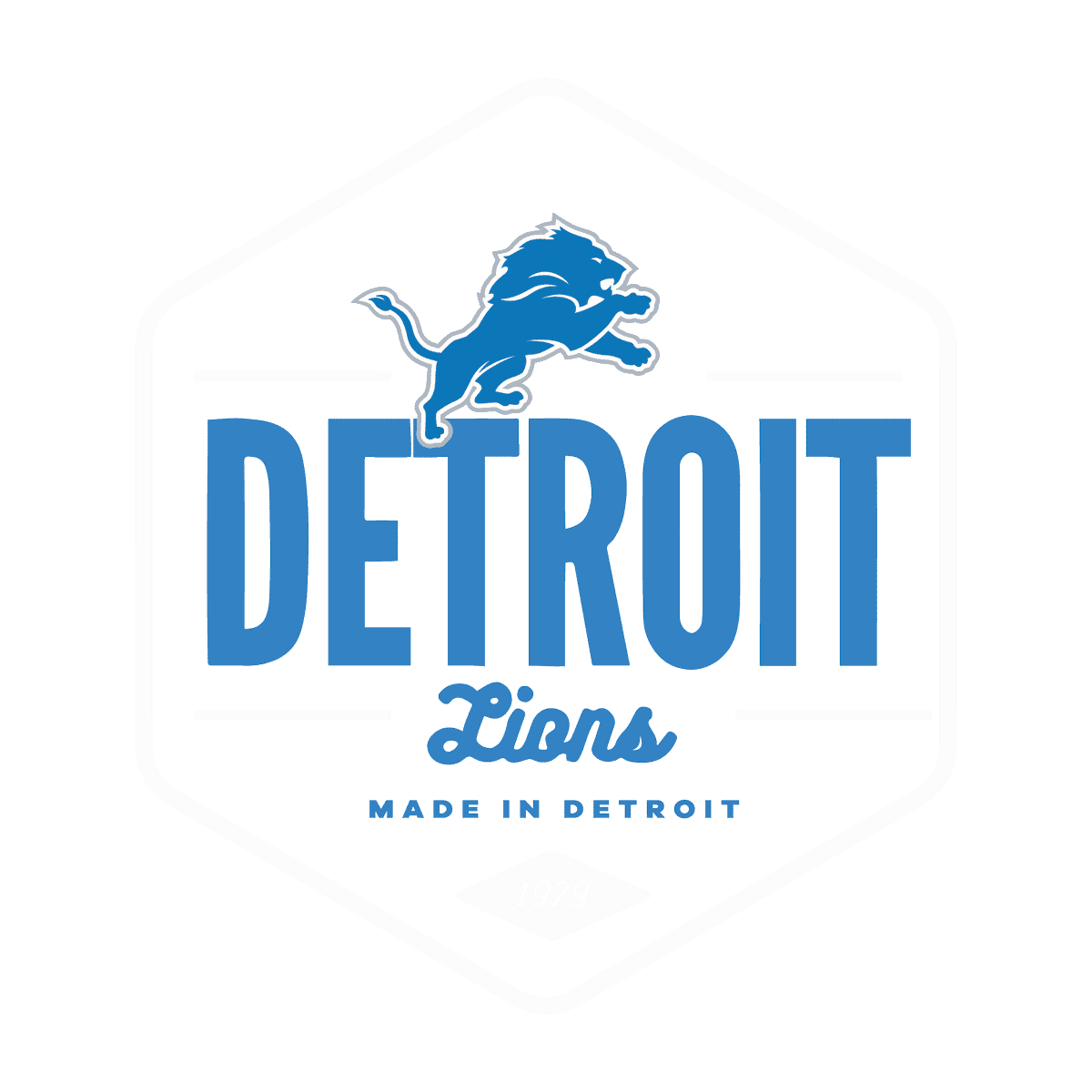 Detroit Lions Made In Detroit 1929 Logo SVG | Inspire Uplift
