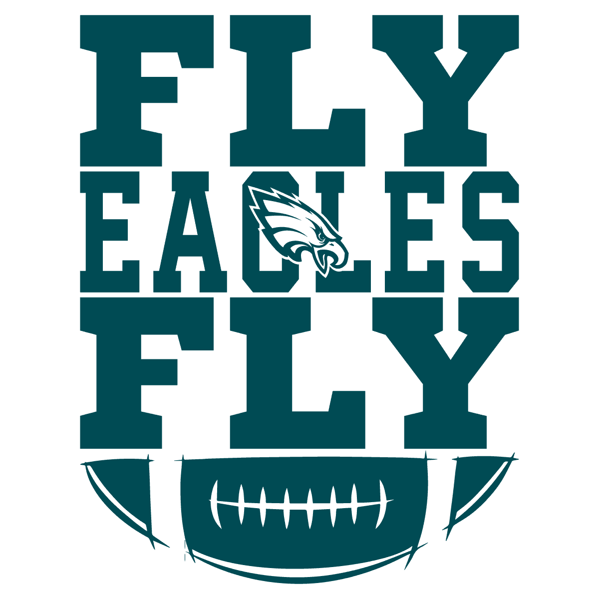 Fly Eagles Fly Philadelphia Football SVG Digital Download Un | Inspire ...