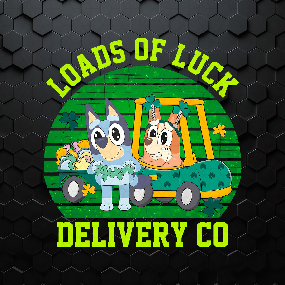 Loads Of Luck Delivery Co Bluey Bingo PNG | Inspire Uplift
