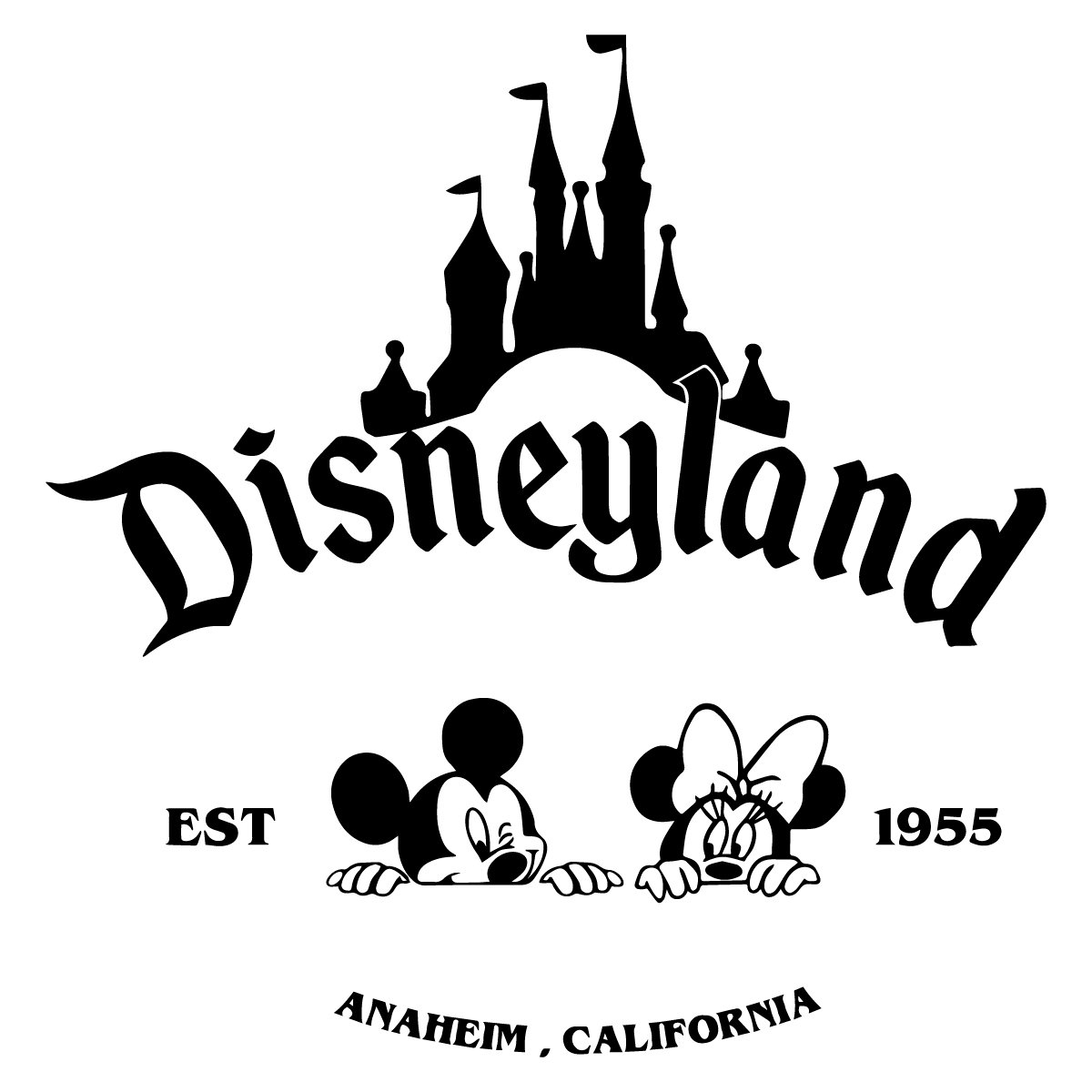 Disneyland Text SVG Customize Family Trip 2024 SVG Mouse SVG | Inspire ...