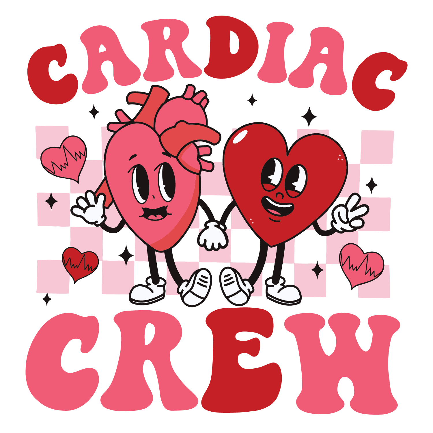 Cardiac Crew Heart Valentine SVG | Inspire Uplift