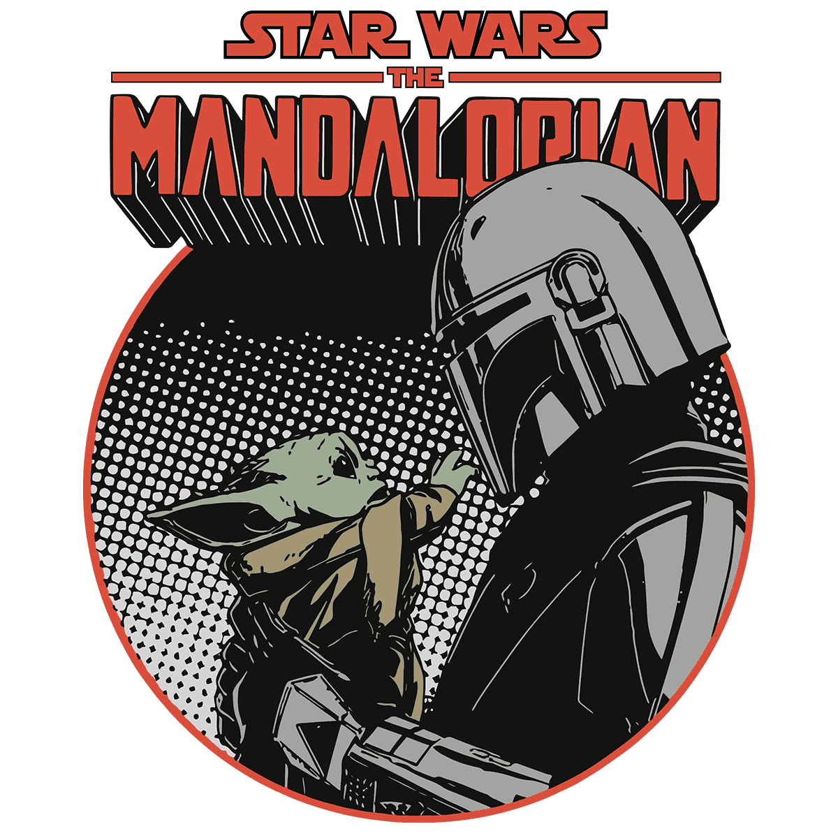 Star Wars The Mandalorian Baby Yoda Mando SVG | Inspire Uplift