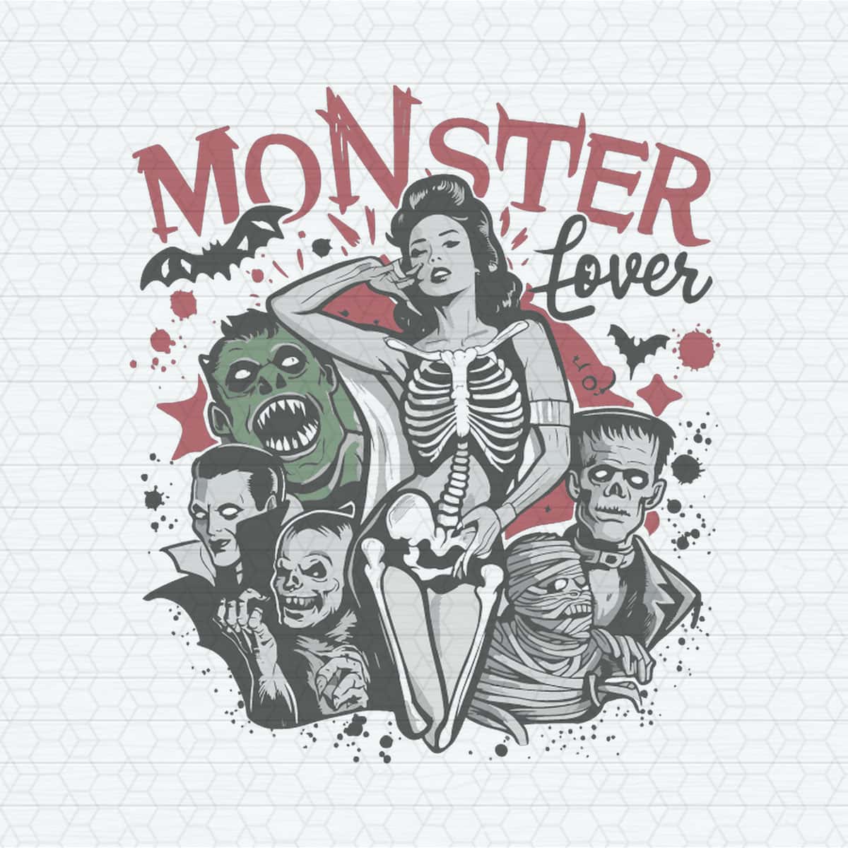 Vintage Halloween Monster Lover SVG | Inspire Uplift
