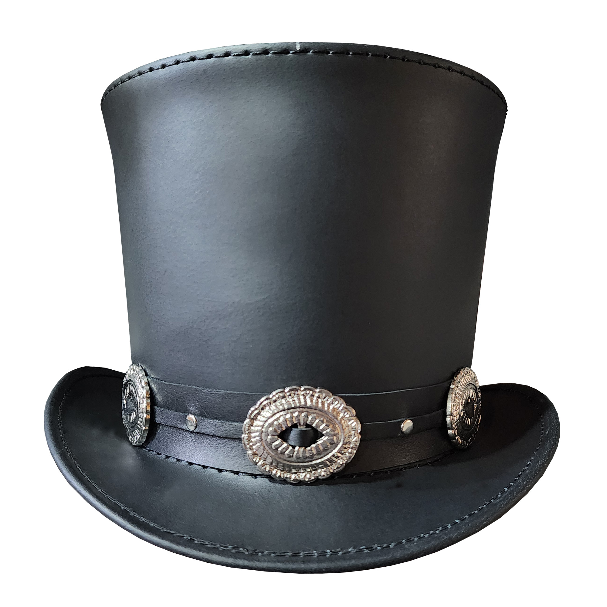 Guns N Roses Guitarist Inspired Black Leather Top Hat | Inspire Uplift