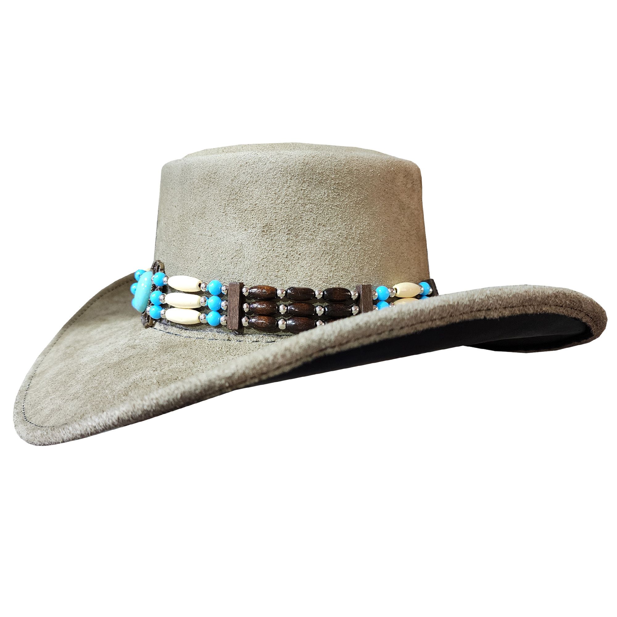 Western Gambler Suede Leather Cowboy Hat | Inspire Uplift