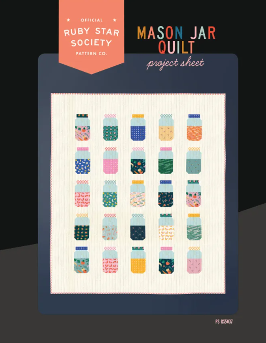 Mason Jar Quilt Pattern Free PDF by Ruby Star Society | Inspire Uplift