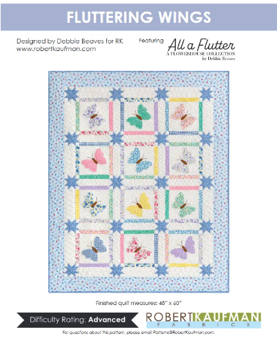 "Fluttering Wings Quilt Pattern - PDF Free Spirit" - Inspire Uplift