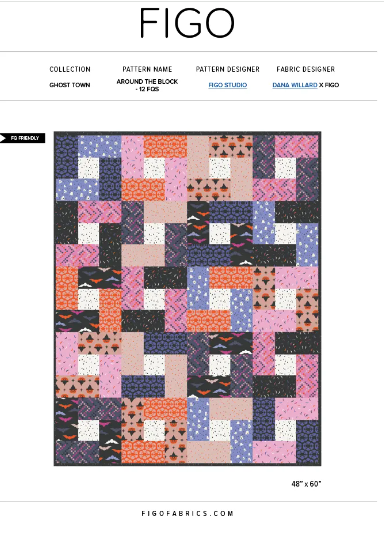 "Around The Block Quilt Pattern - PDF Neighborhood Harmony" | Inspire ...