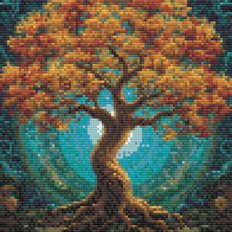 Cross stitch tree of life pattern pdf | Inspire Uplift