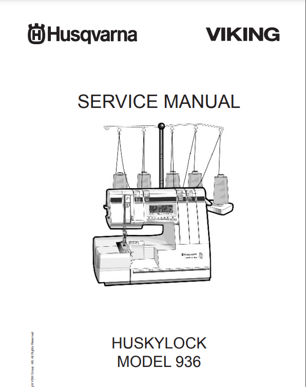 Husqvarna Viking Huskylock 936 Serger Overlock Service Repai | Inspire ...