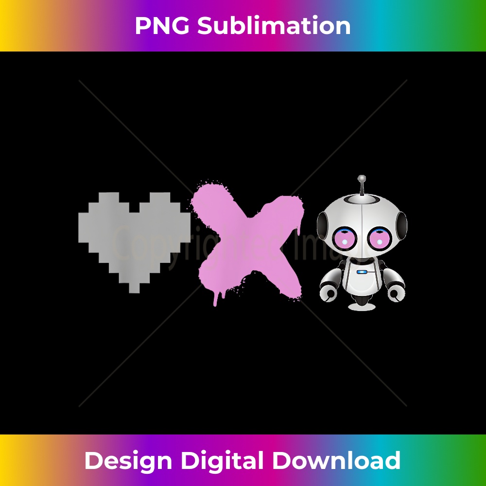 Love Death Robots - Pink Pixel Heart, X and cute Robot - Lux | Inspire ...