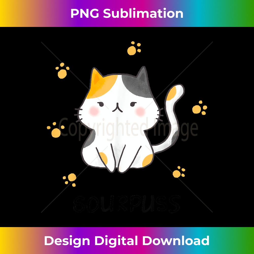 Sour-puss Kitten Kitty Meow Cute Cool Humor Funny Cat Lovers | Inspire ...