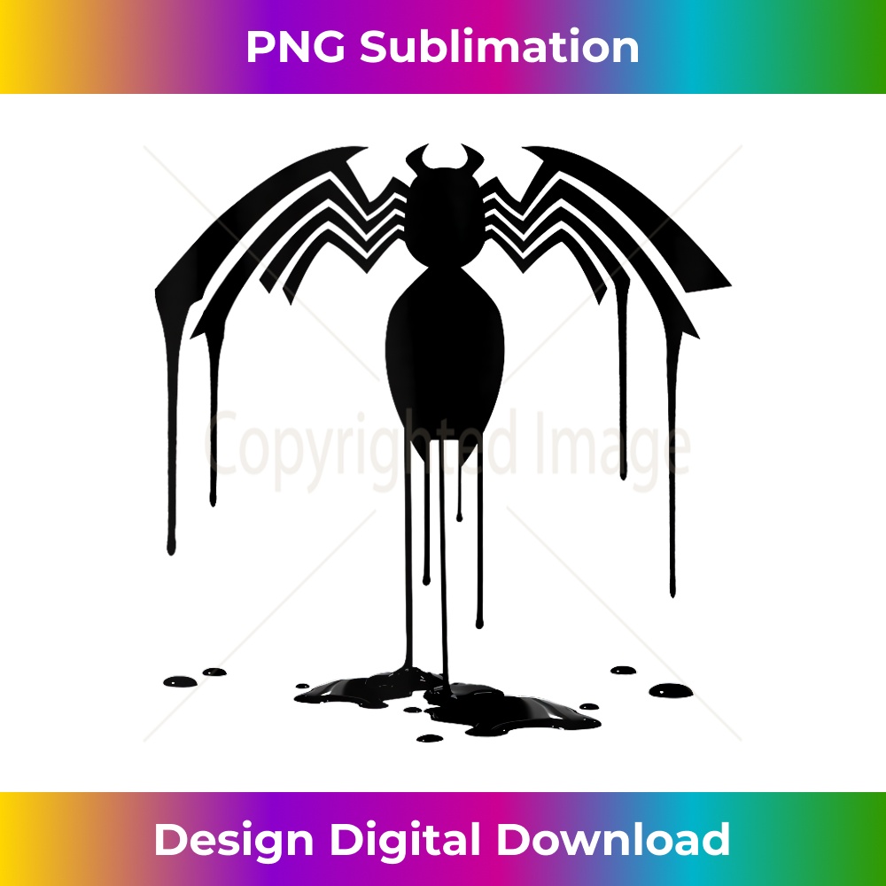 Marvel Venom All Black Paint Drip Logo - Edgy Sublimation Di - Inspire ...