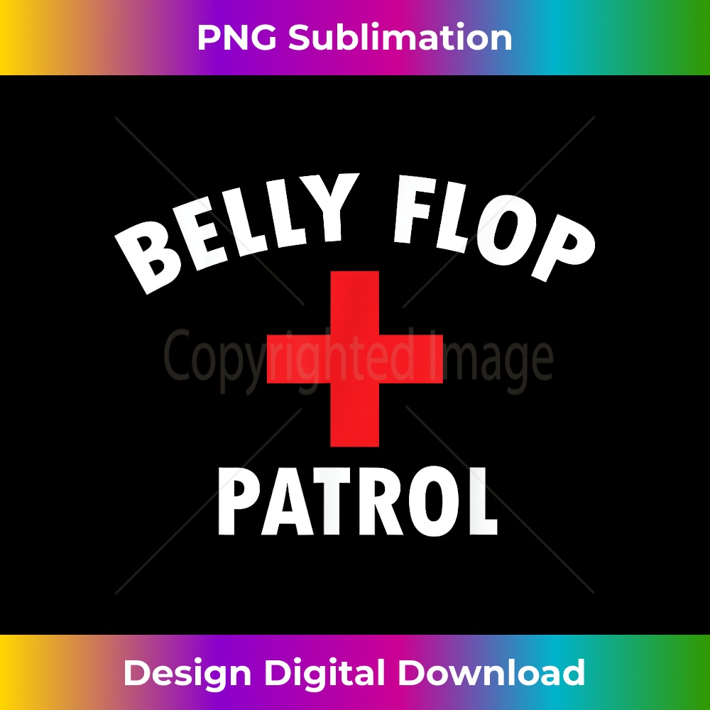 Belly Flop Funny Swimming Pool Life Guard - Minimalist Subli | Inspire ...