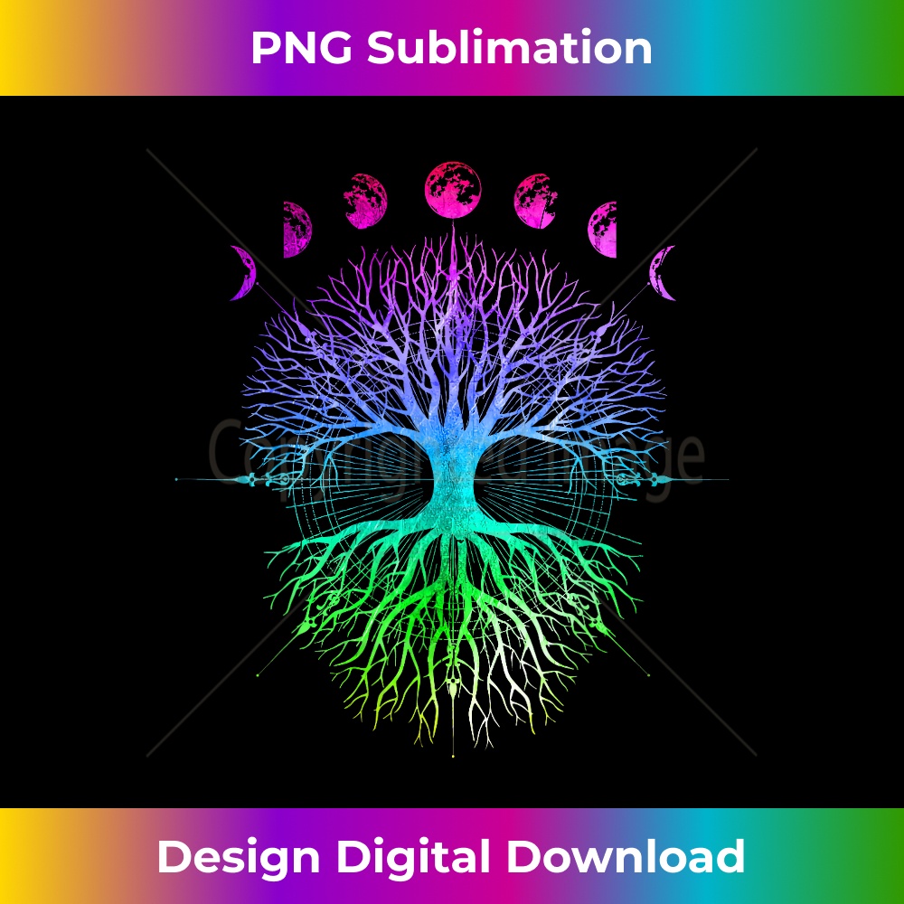 Phases of the Moon Tree of Life Mystical Zen Yoga Meditation | Inspire ...