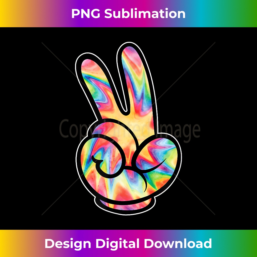 Hippie Peace Hand Sign Tie Dye For Boys And Girls - Luxe Sub | Inspire ...