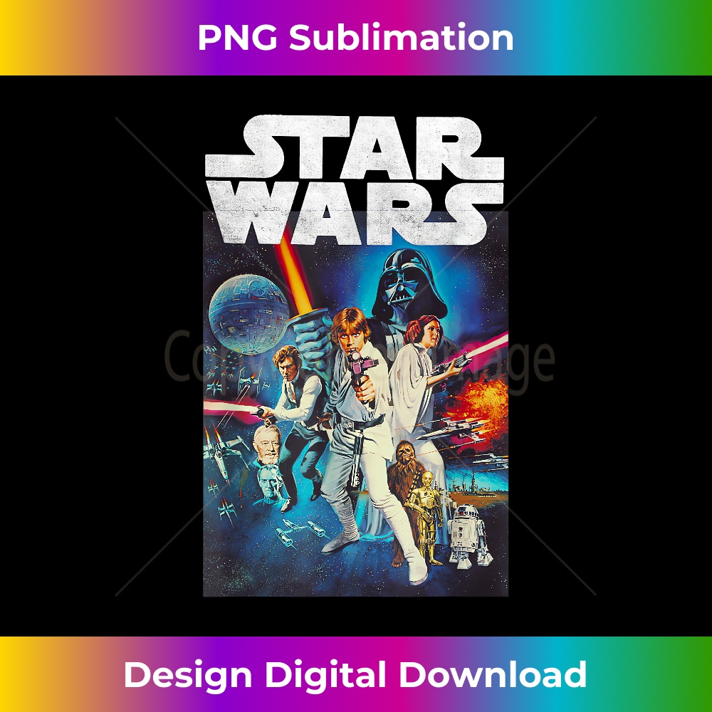 Star Wars Vintage Cast Disney+ - Timeless PNG Sublimation Do | Inspire ...
