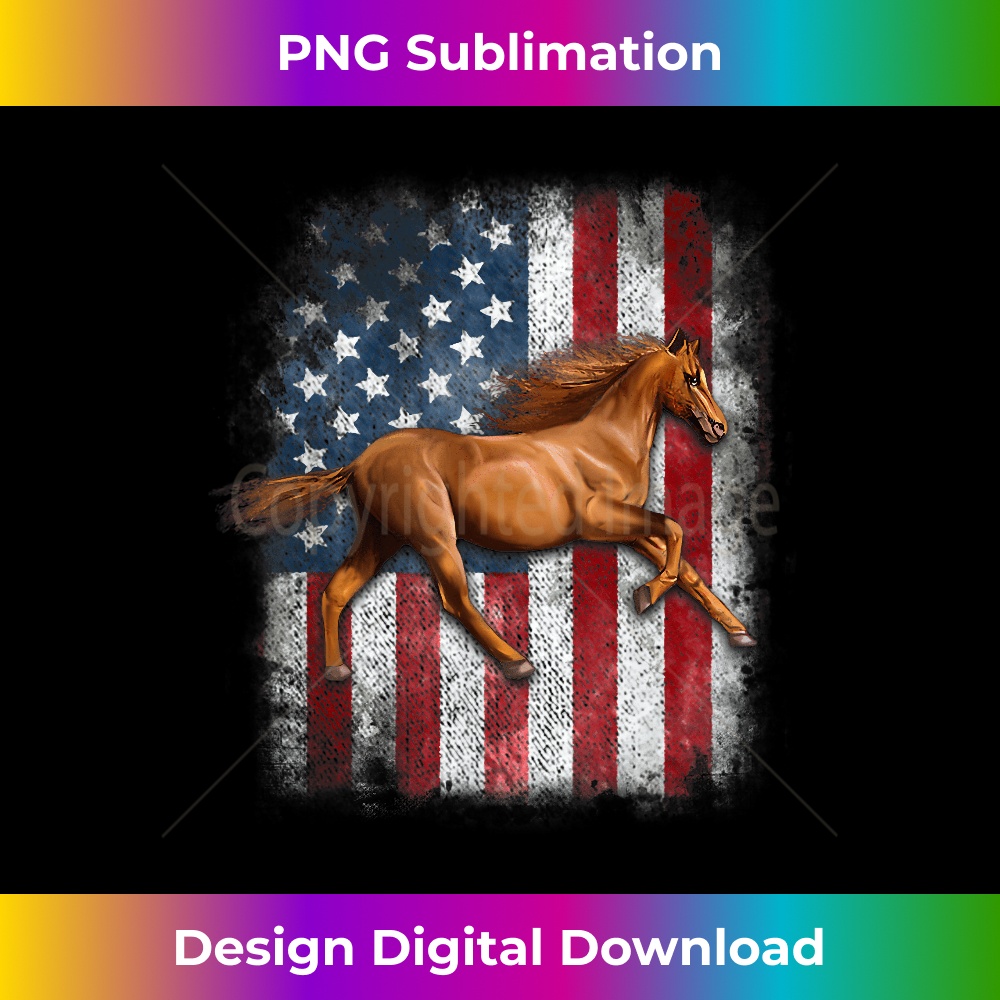 Patriotic Horse American Flag Horseback Riding Farm - Contem | Inspire ...