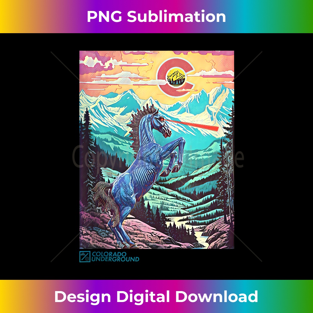 Colorado Blucifer Demon Horse - Timeless PNG Sublimation Dow | Inspire ...