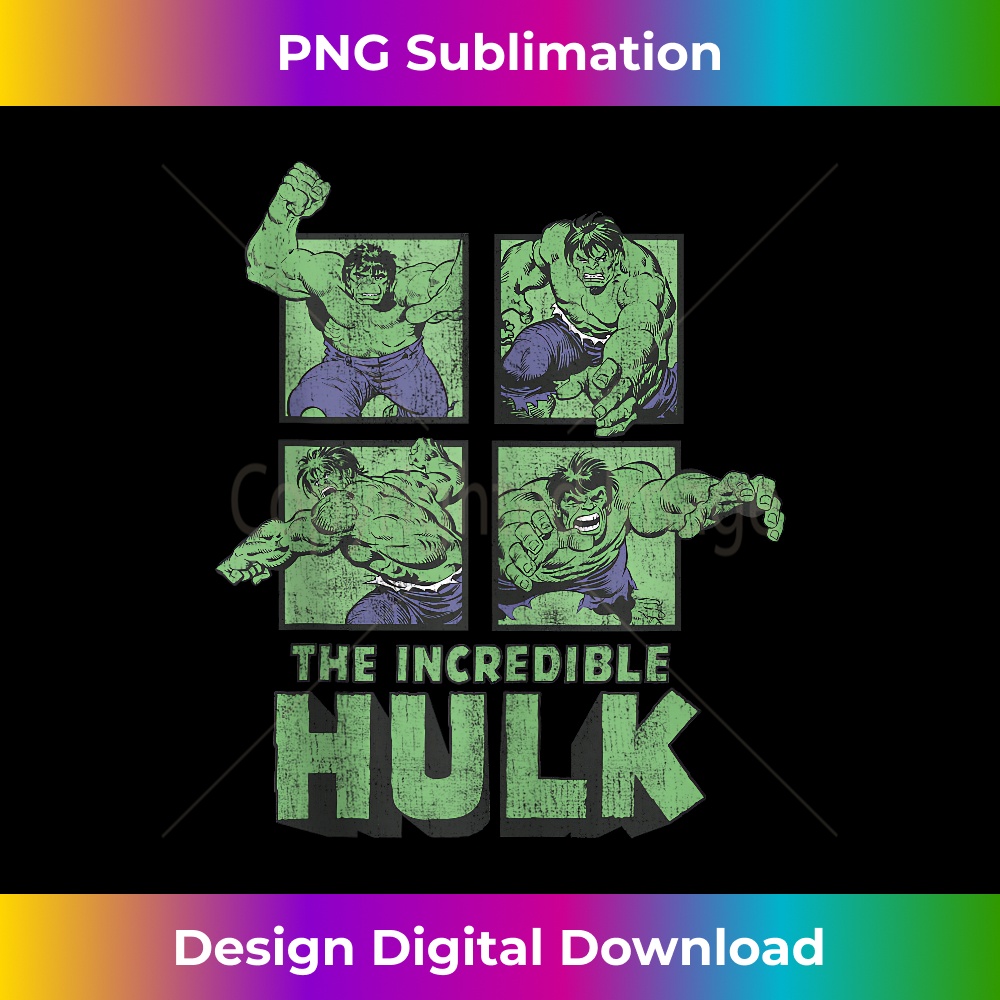 Marvel The Incredible Hulk Vintage Portrait Collage - Sublim - Inspire Uplift