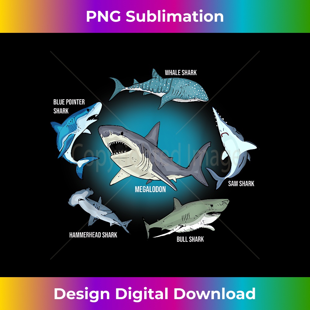 6 Shark Types Shark Types Shark Sea Creatures Megalodon Shar | Inspire ...