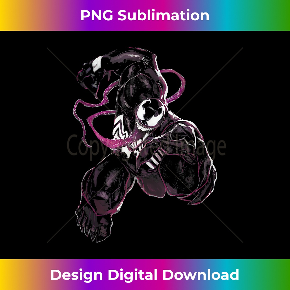 Marvel Venom Action Outline Portrait - Sublimation-Optimized | Inspire ...