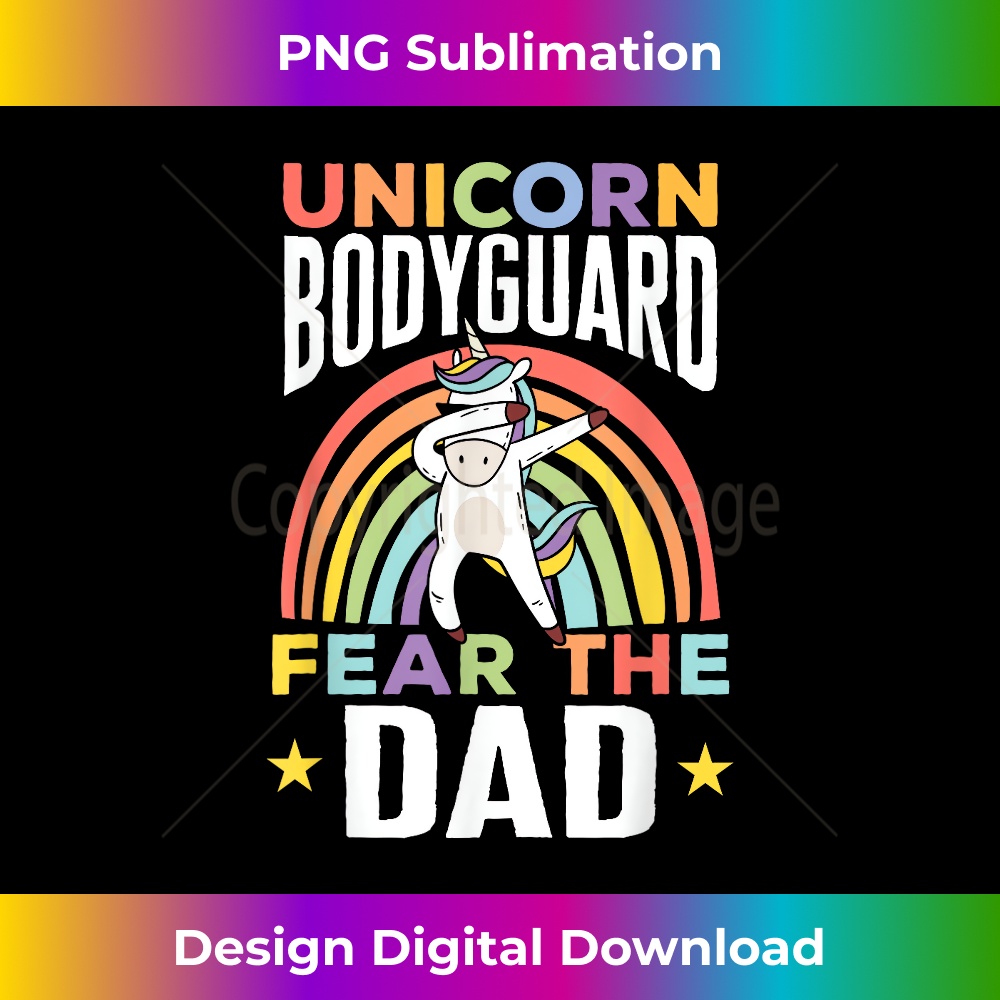 Funny Unicorn Bodyguard Fear The Dad Unicorn Security Men - | Inspire ...