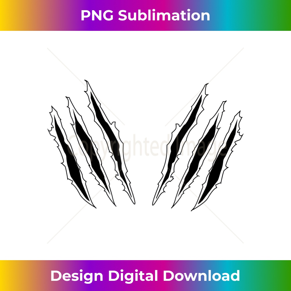 Slashes Claw Mark Chest - Artisanal Sublimation PNG File - C | Inspire ...