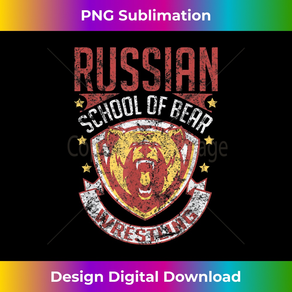 Russian Bear Wrestling Vintage MMA Grappling - Classic Subli - Inspire ...