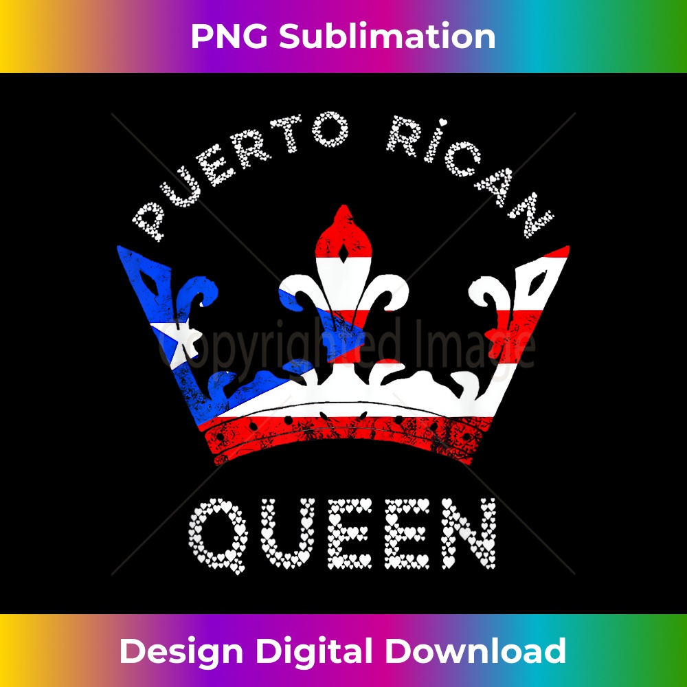 Puerto Rico Puerto Rican Flag Queen Crown Puertorro Pride - | Inspire ...