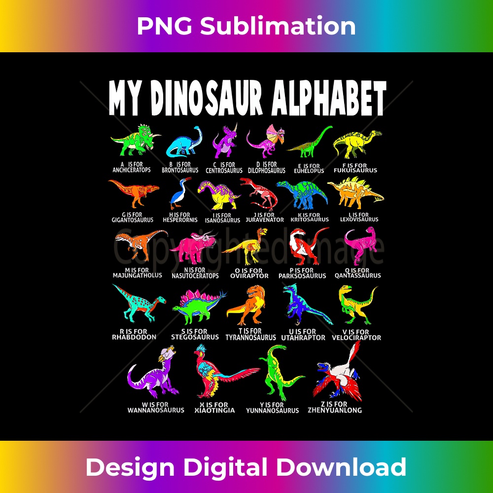 colored dino alphabet dinosaur abc a-z t-rex tyrannosaurus - | Inspire ...