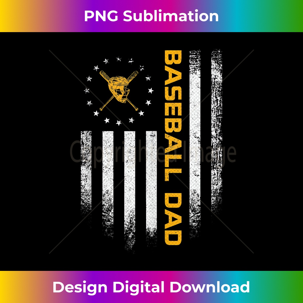 Vintage USA American Flag Proud Baseball Player Dad Coach - | Inspire ...