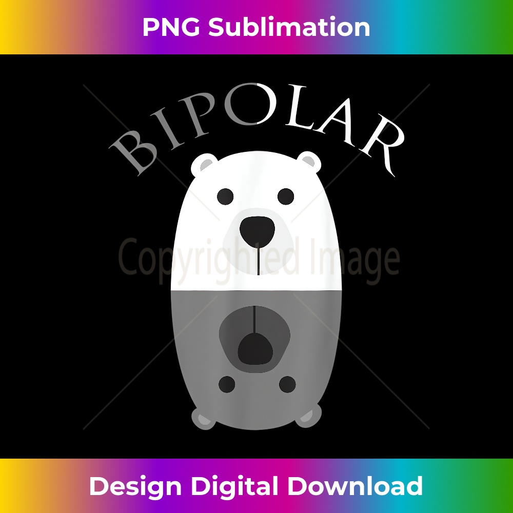 Bipolar Cute Mental Disorder Polar Bear - Minimalist Sublim - Inspire ...