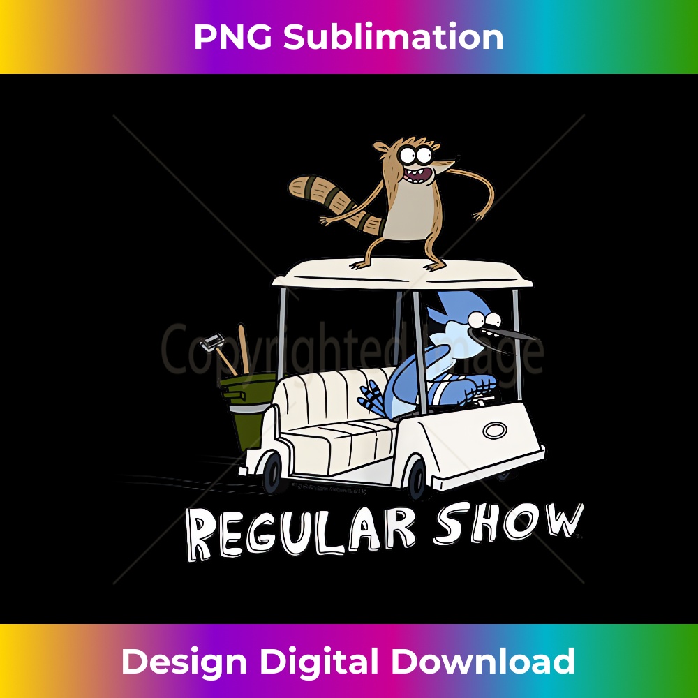Regular Show Mordecai and Rigby Golf Cart - Innovative PNG S | Inspire ...