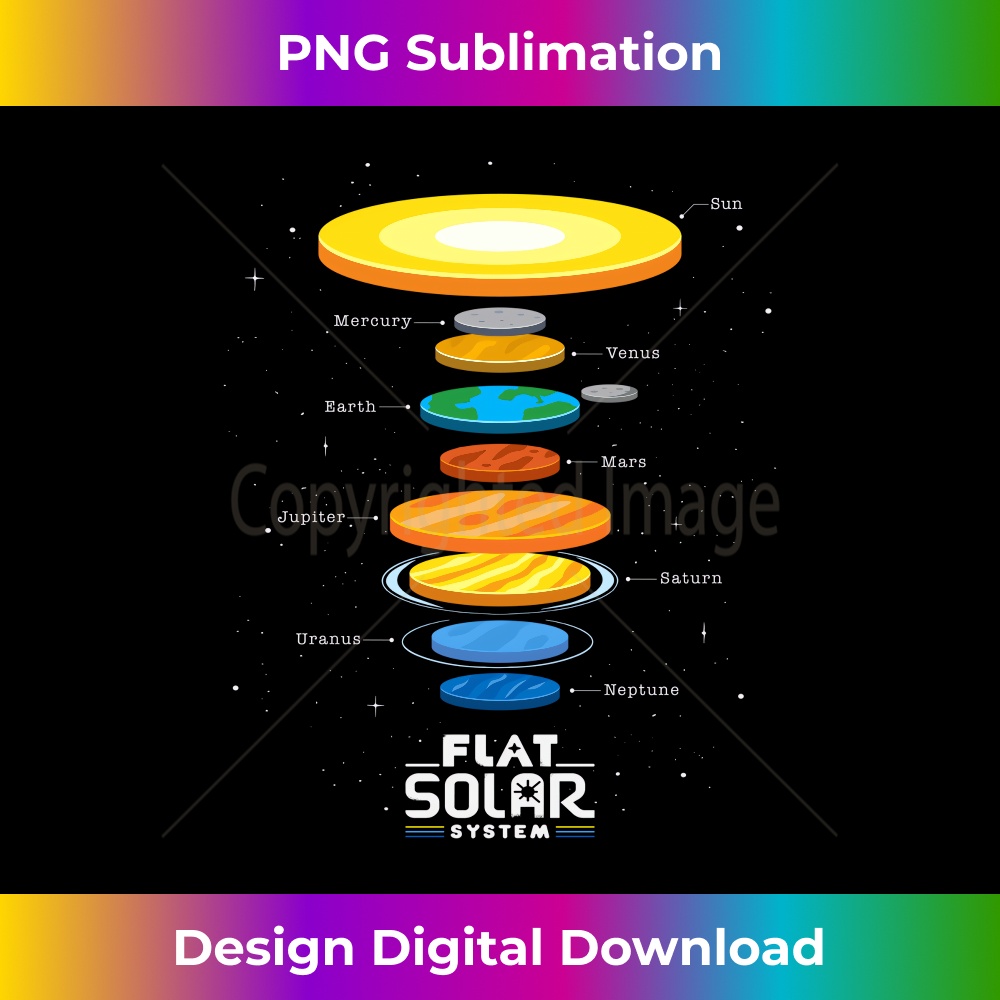 Astronomy Space Science Funny Sci-Fi Flat Solar System - Con | Inspire ...