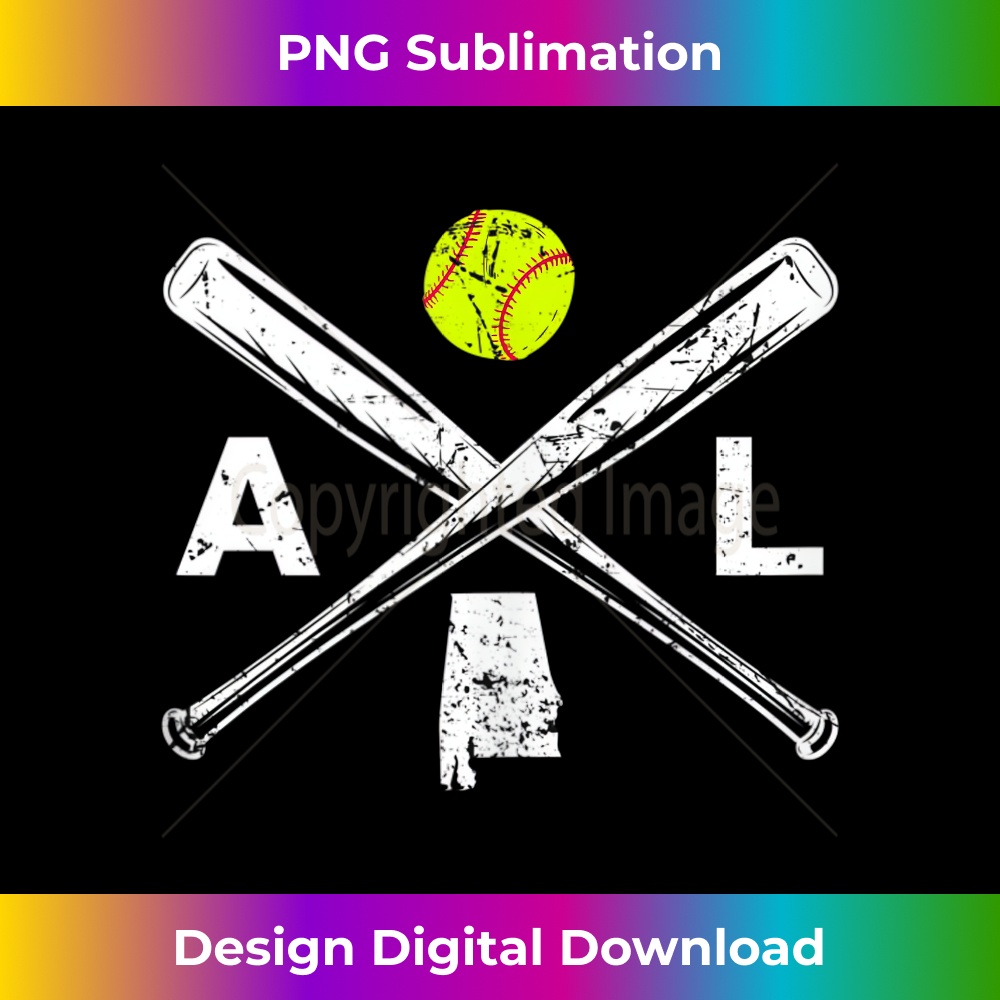Alabama Softball Bats & Ball Retro Style Softball Player - I | Inspire ...