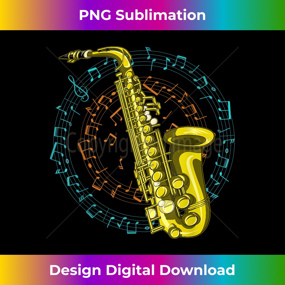 Music Notes Treble Clef Saxophonist Jazz Music Saxophone - L - Inspire ...