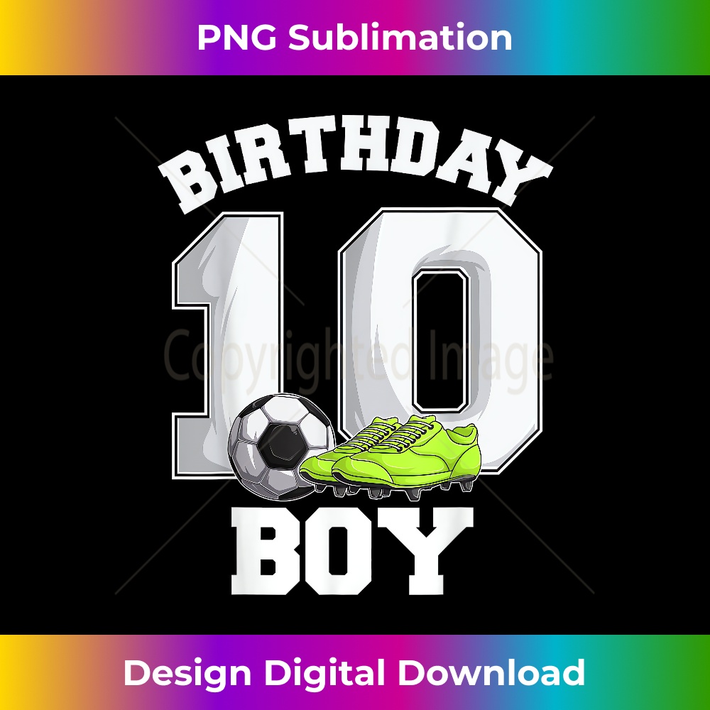 10th Birthday Soccer , Boys 10 Year Old Tenth Bday - Futuris - Inspire ...