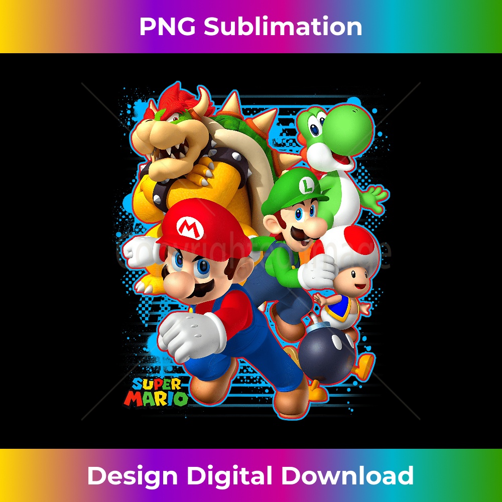 Nintendo Super Mario Luigi Bowser Spray Paint - Luxe Sublima | Inspire ...