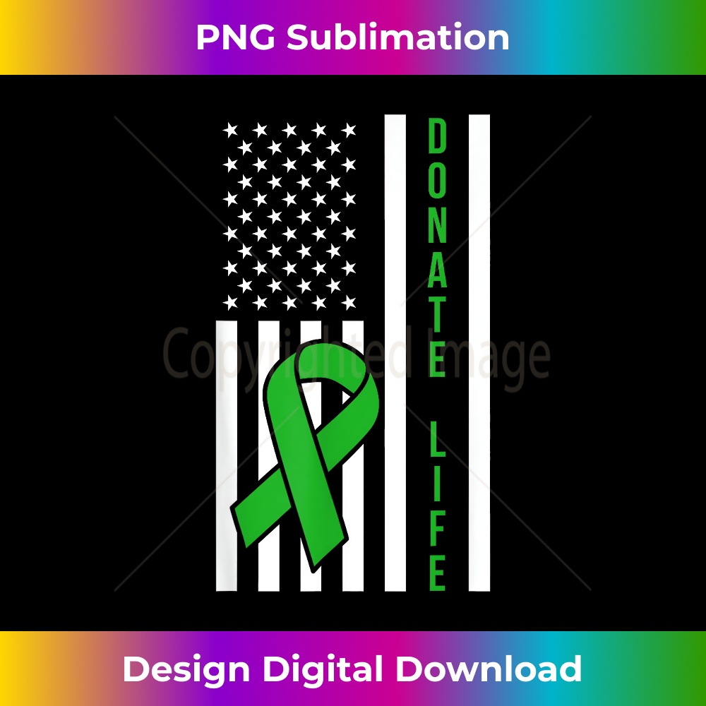 Donate Life USA Flag Organ Lung Kidney Donor Ribbon - Sublim | Inspire ...