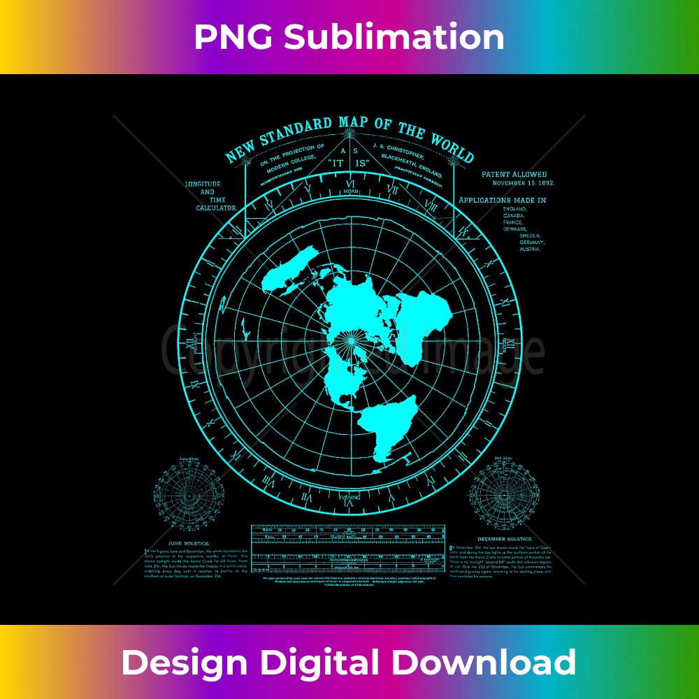 Flat Earth Map, Gleason Flat Earth Map - Timeless PNG Sublim | Inspire ...