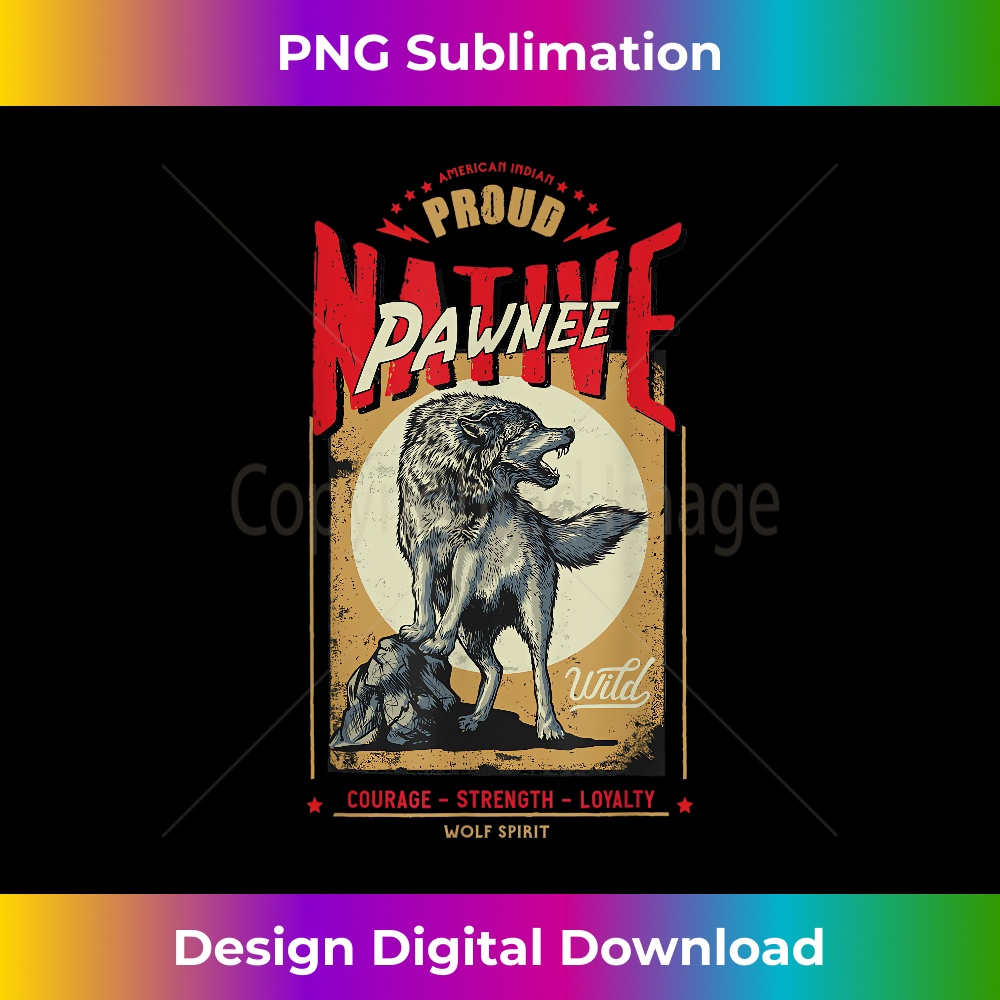 Pawnee Native American Indian Born Wolf Spirit Retro - Artis | Inspire ...