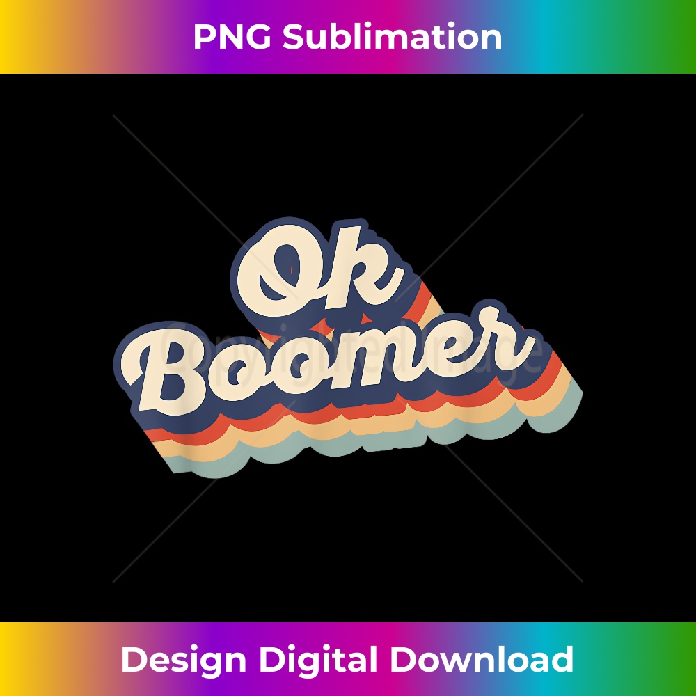 Ok Boomer Funny Millennial Gen Z Meme 70s Retro Script - Boh | Inspire ...